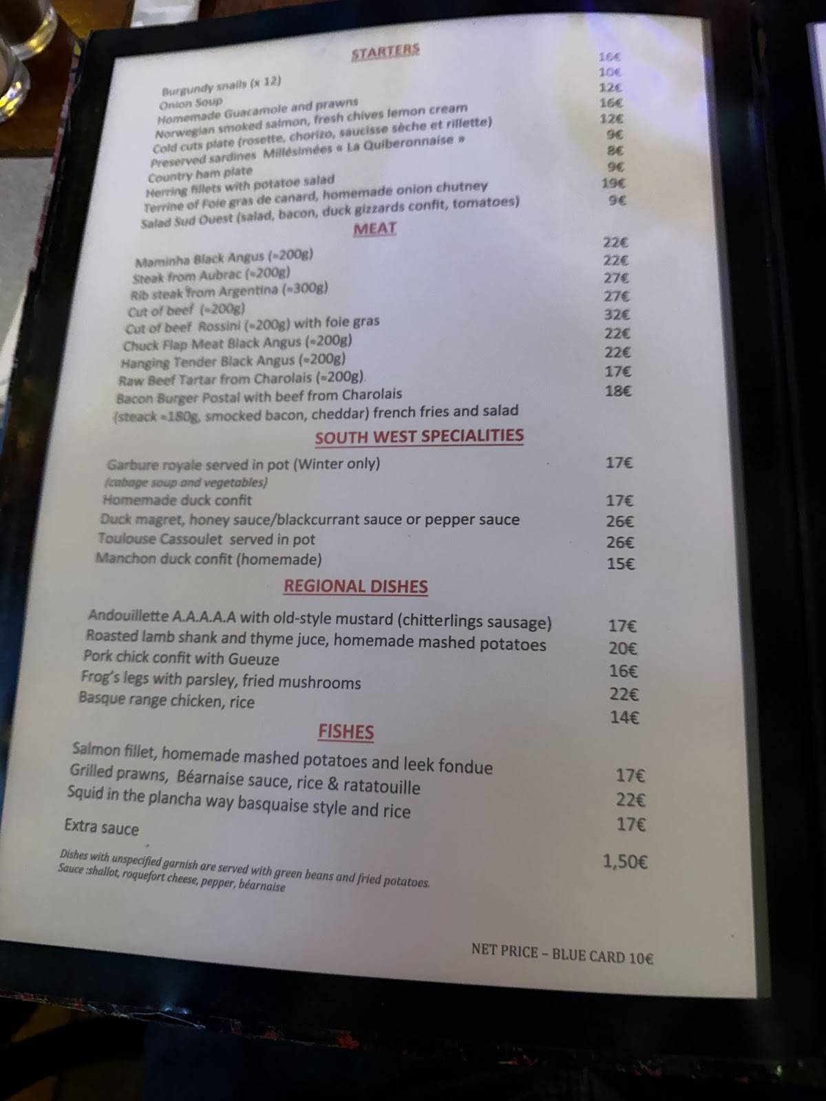 Menu au Au Timbre Poste pub et bar, Malakoff, 1 Rue Rouget de Lisle