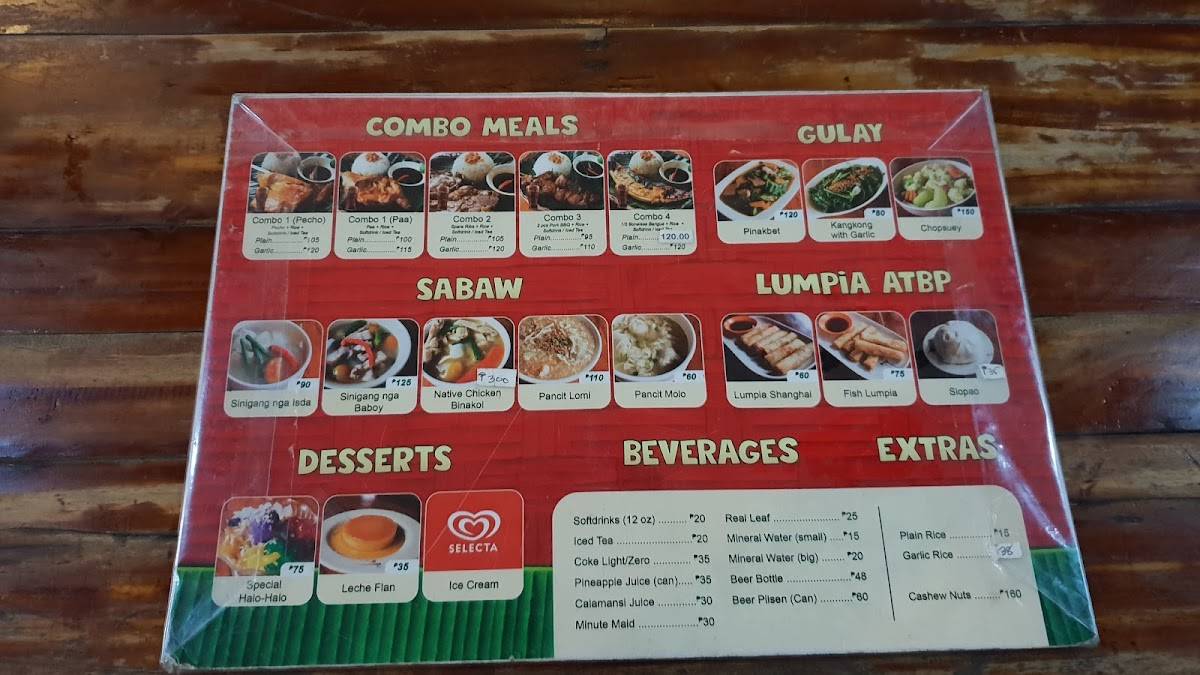 Menu at Chicken Sari-Sari Restaurant, Iloilo City, 50a Commission Civil St