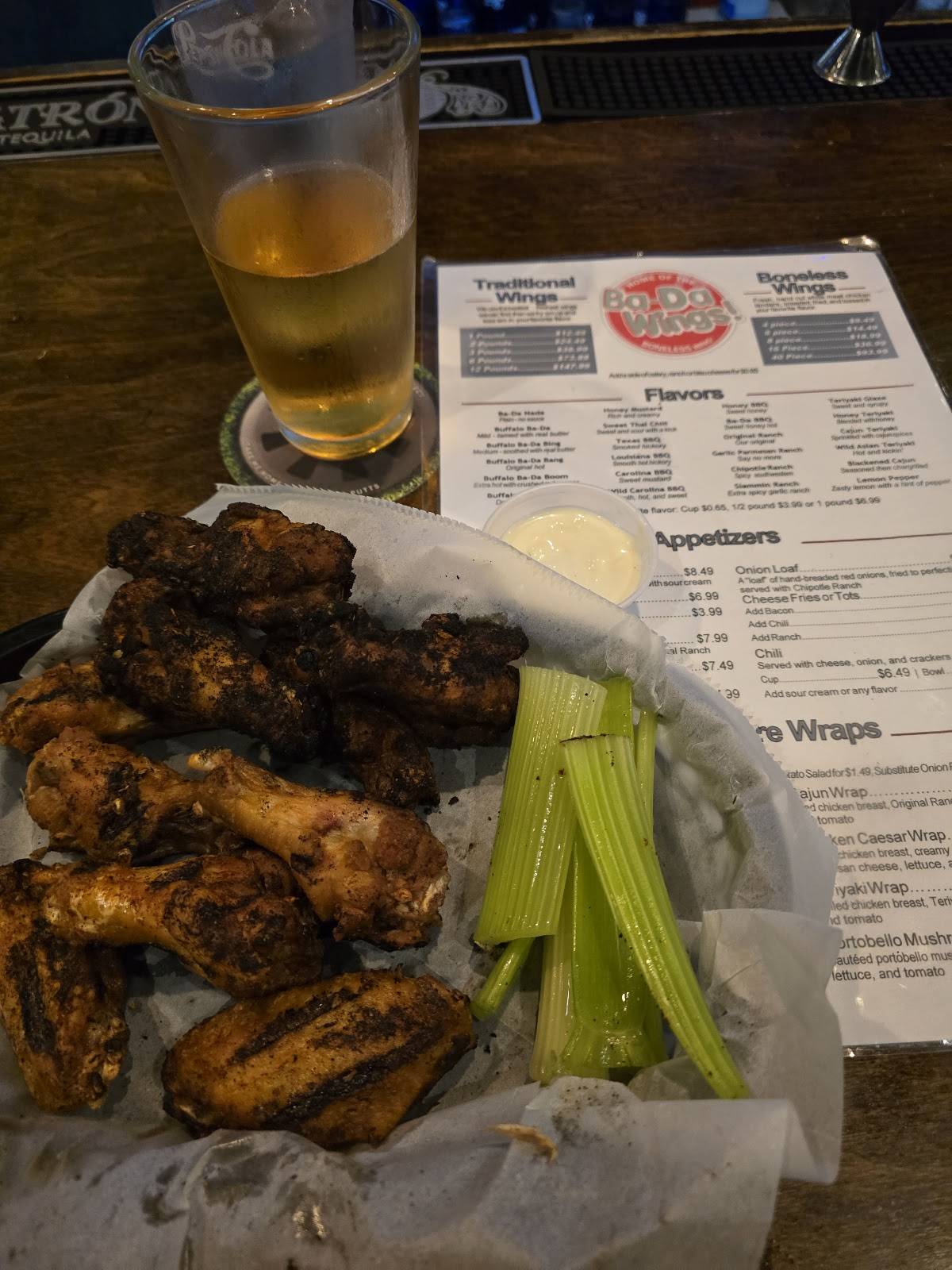 Menu at Ba-Da Wings pub & bar, Raleigh, Creedmoor Rd STE 108