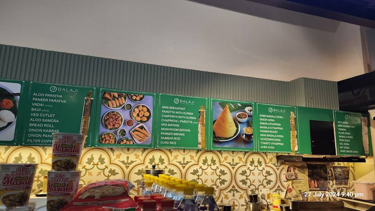 Menu at Balaji Pure Veg, Coimbatore