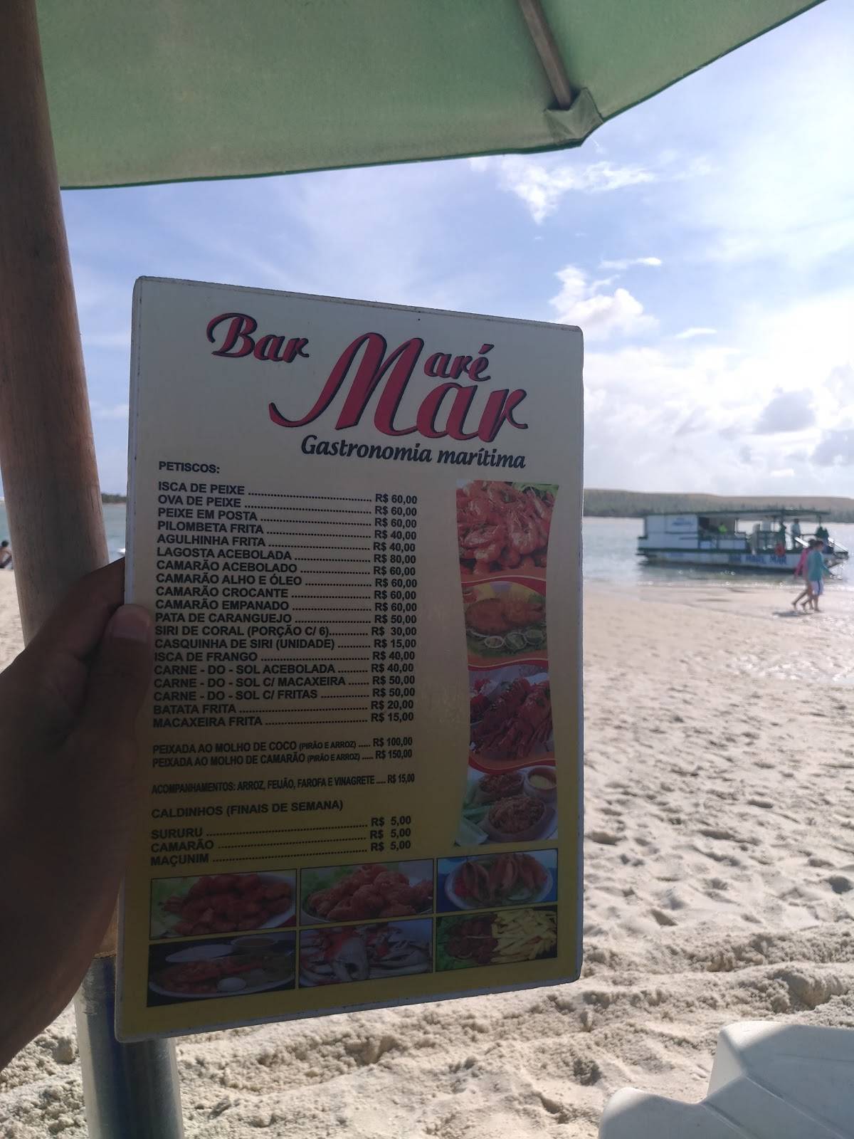 Menu em Bar Maré Mar - Flutuante, Brasil