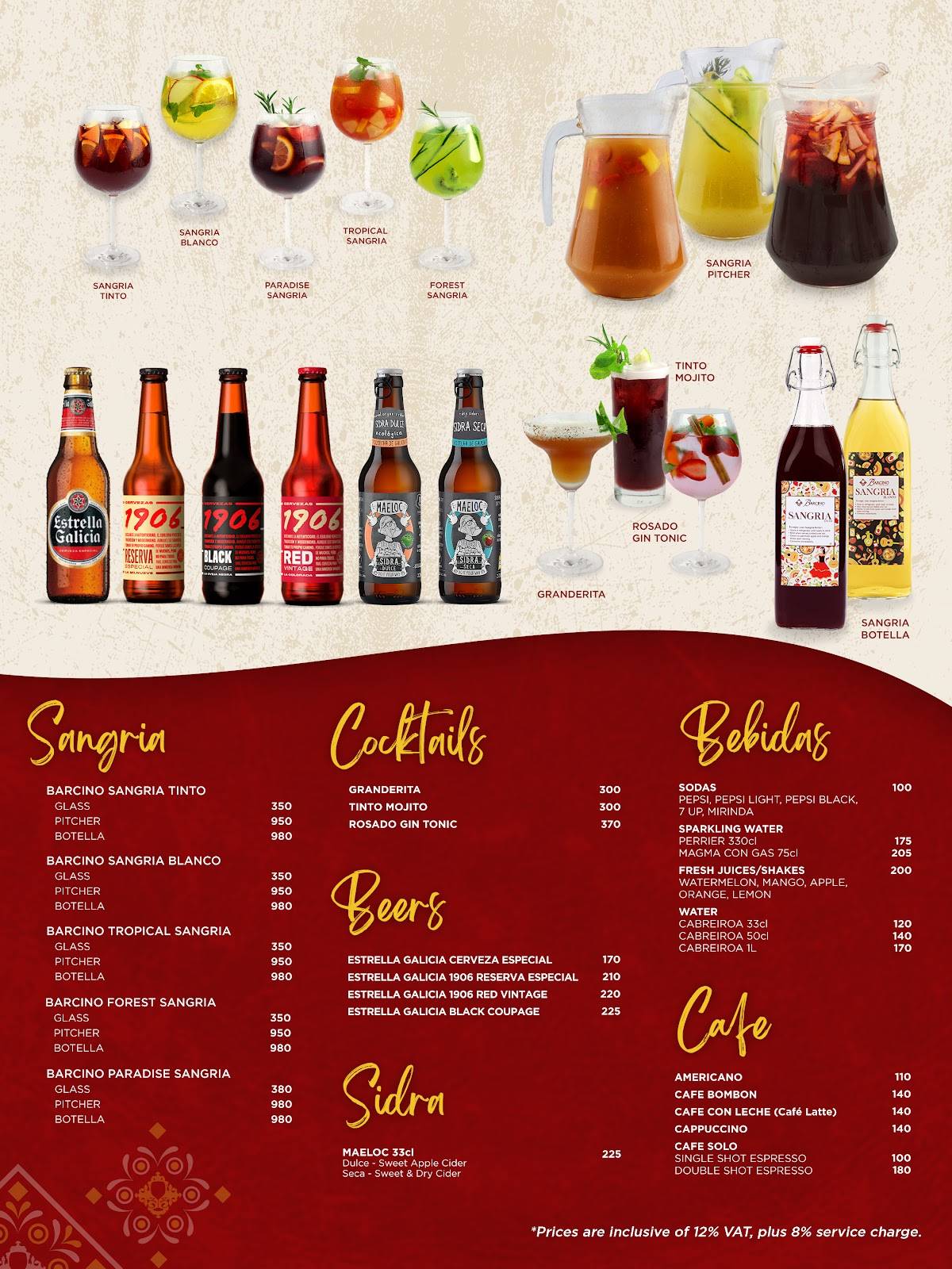Menu at Barcino - Rockwell, Makati, Power Plant Mall 143 R1 Level ...