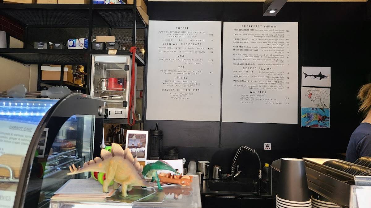 Menu at Barefoot Coffee Traders, Manly, 18 Whistler St