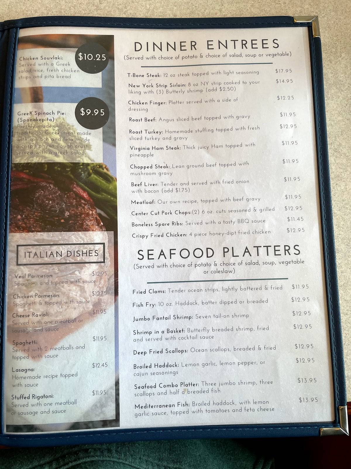 Menu at Town & Country Restaurant, Batavia
