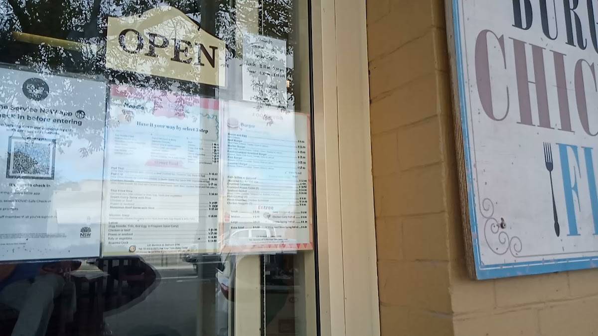 Menu at Food Buds Restaurant, Bathurst, 125 Bentinck St