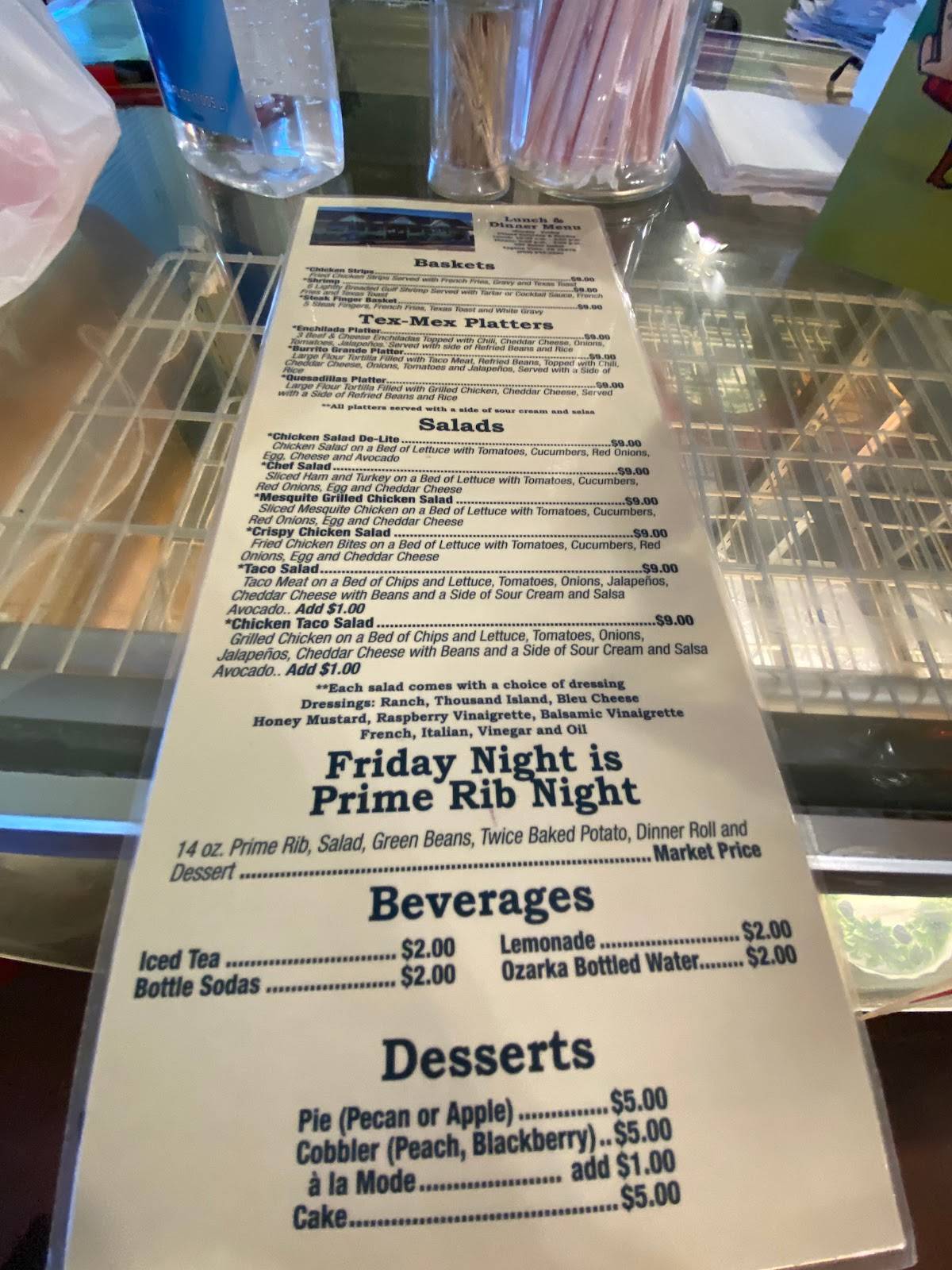 Menu at Bayside Cafe, Laguna Vista, 707 Santa Isabel Blvd #2647