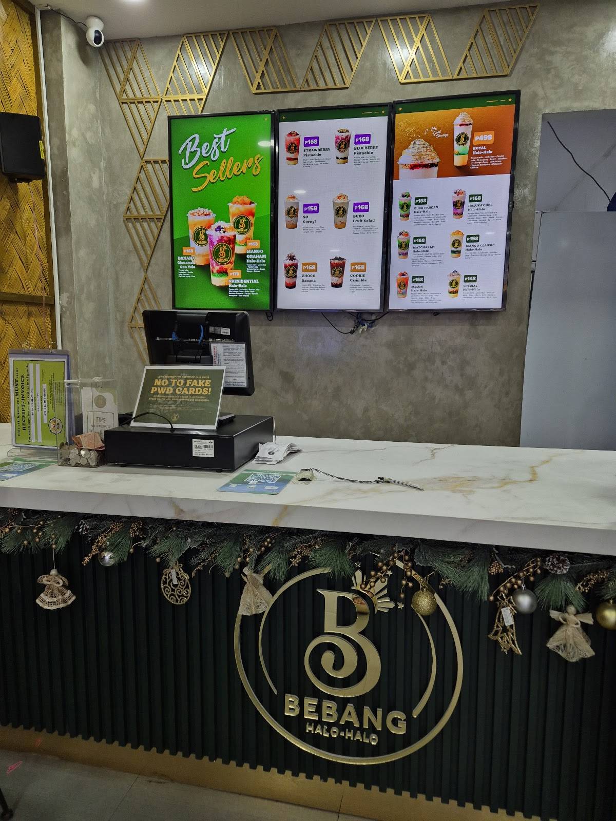 Menu at Bebang Halo-Halo desserts, Mandaluyong