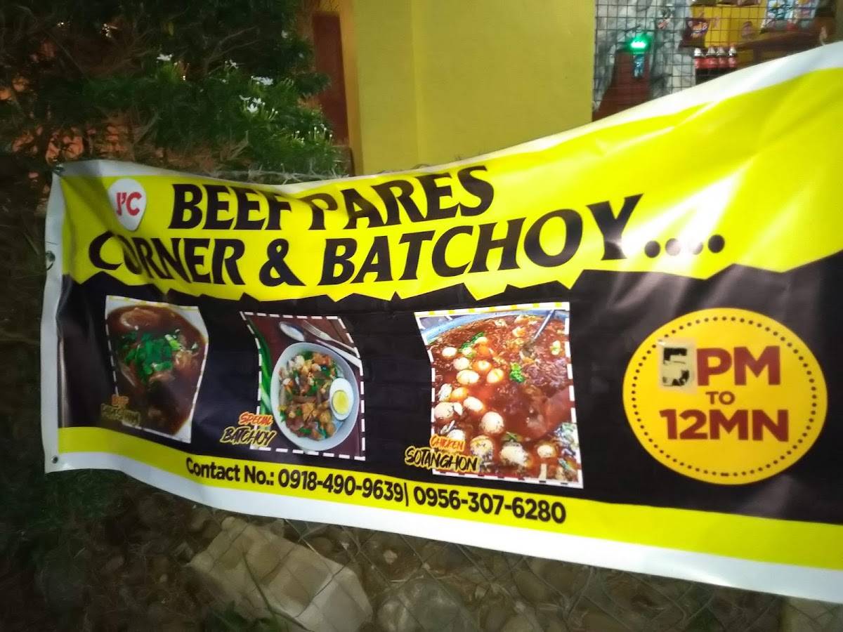 Menu at Beef Paris Mami & Batchoy restaurant, Philippines