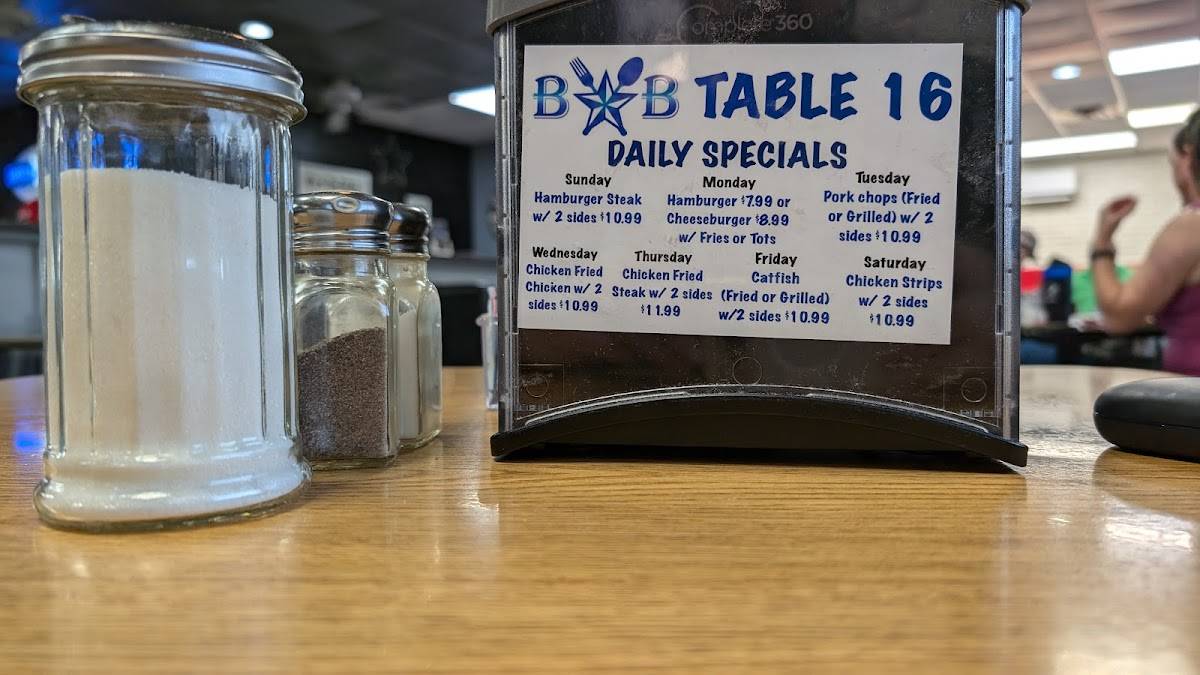 Menu at Bella Blue Cafe, Temple