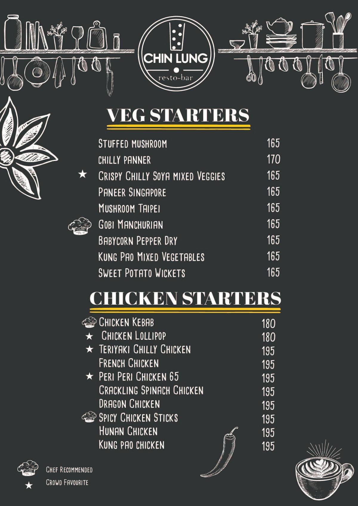 Menu at CHIN LUNG RESTO-BAR, KORAMANGALA, Bengaluru