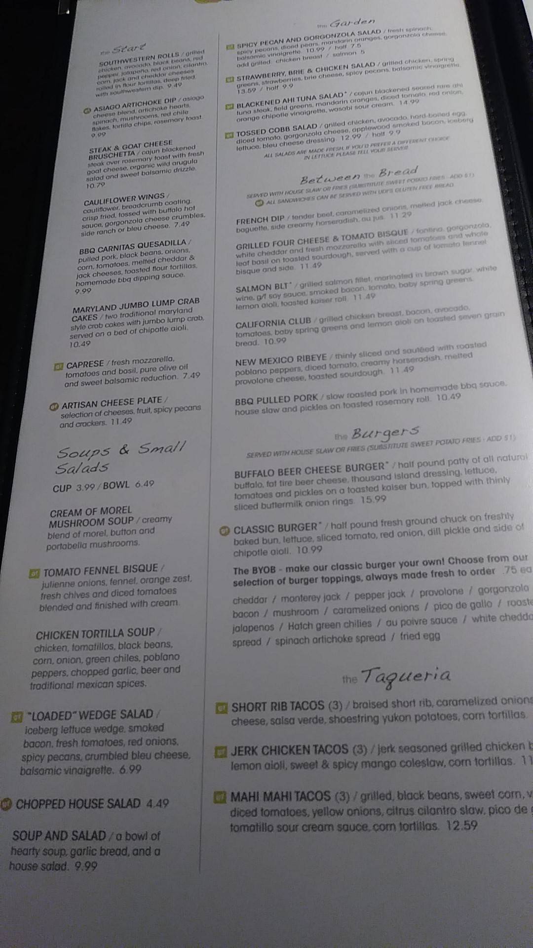 Menu at Bent Fork American Grill pub & bar, Aurora