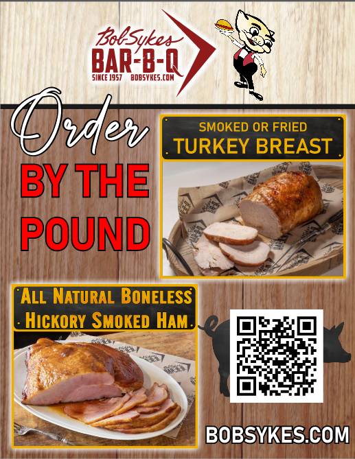 Menu at Bob Sykes BAR-B-Q, Bessemer