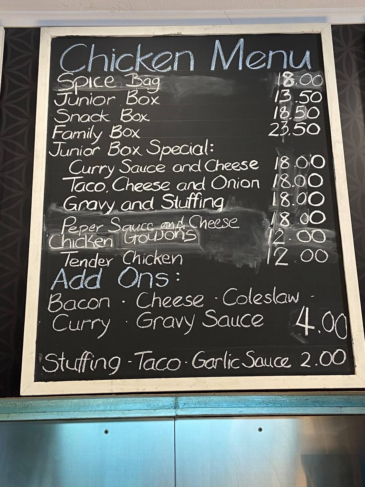 Menu at Big Dave’s Chipper - Café/Restaurant, Maroubra