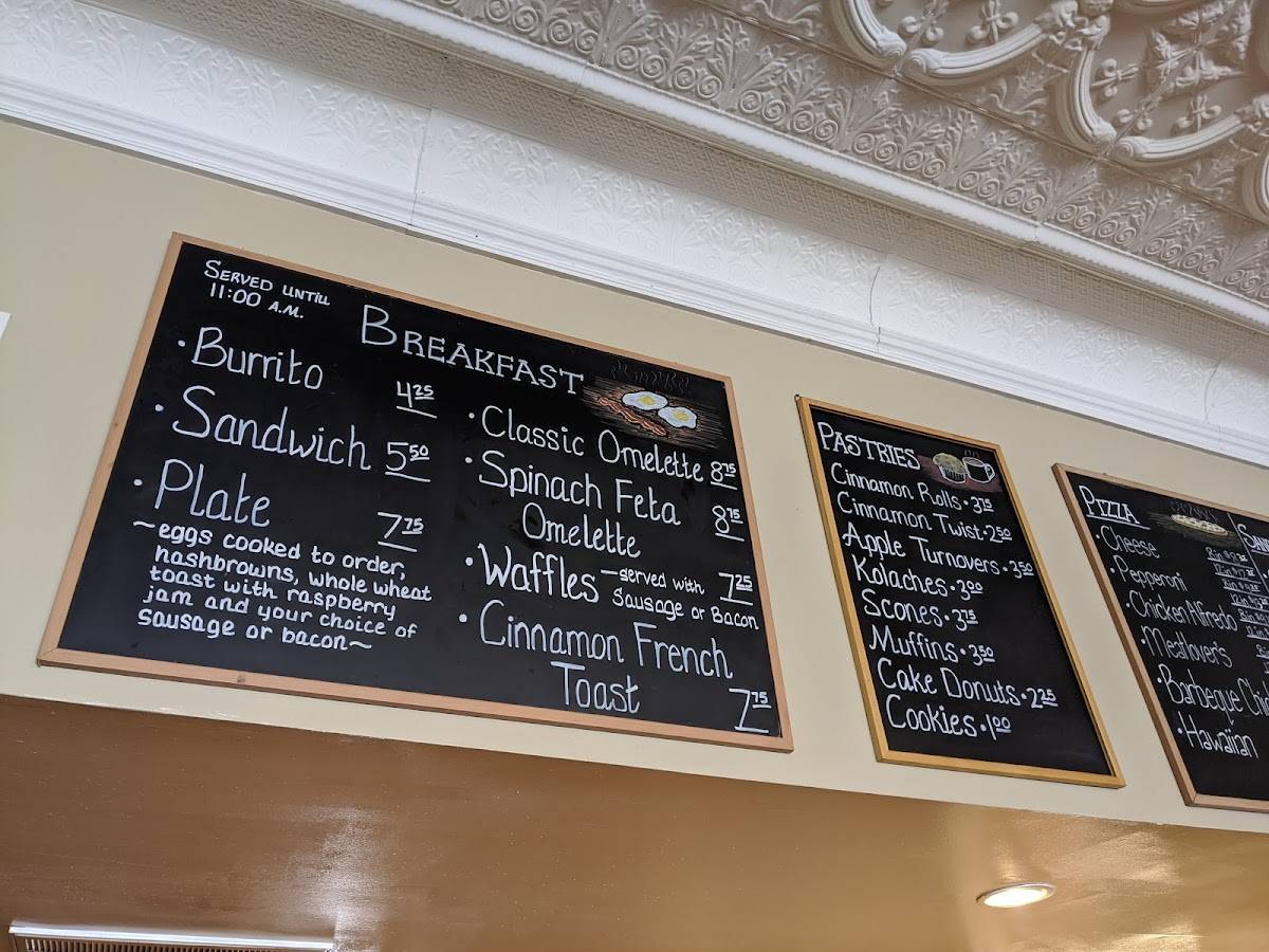 Menu at Big Timber Bakery, Big Timber