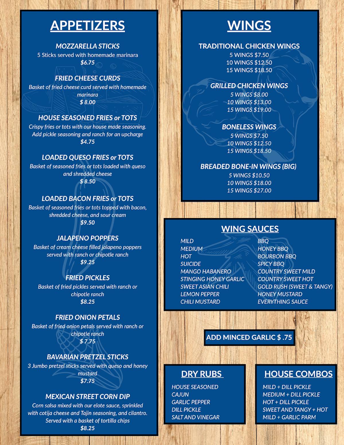 Menu at Biggie's TEXMEX Bar and Grill, Hornell