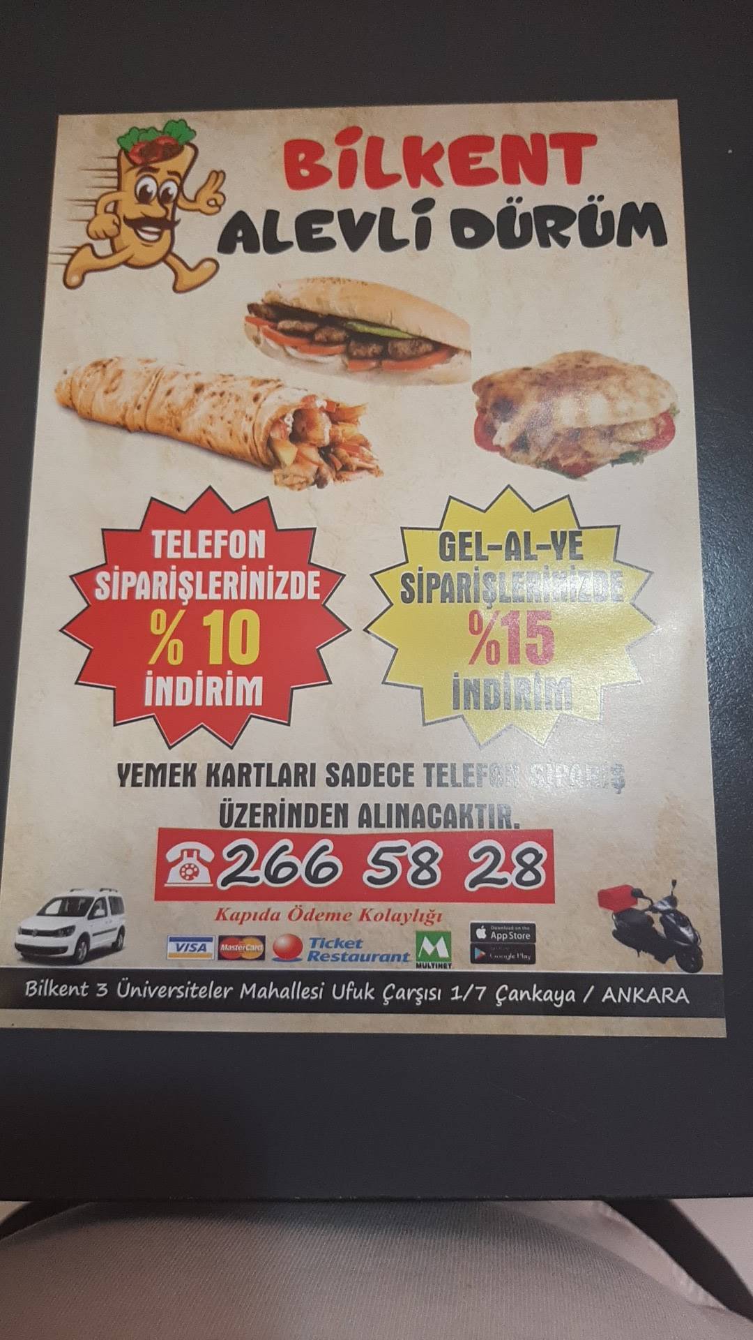 Menu at Bilkent alevli dürüm, Ankara, Bilkent 3 ufuk sitesi ufuk ishani 1/7