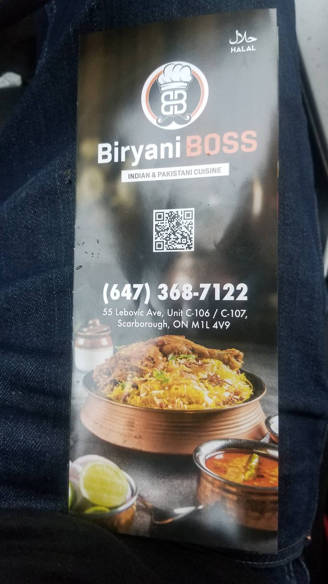 Carta de Biryani Boss Scarborough Best Biryani Restaurant, Toronto, 55 ...