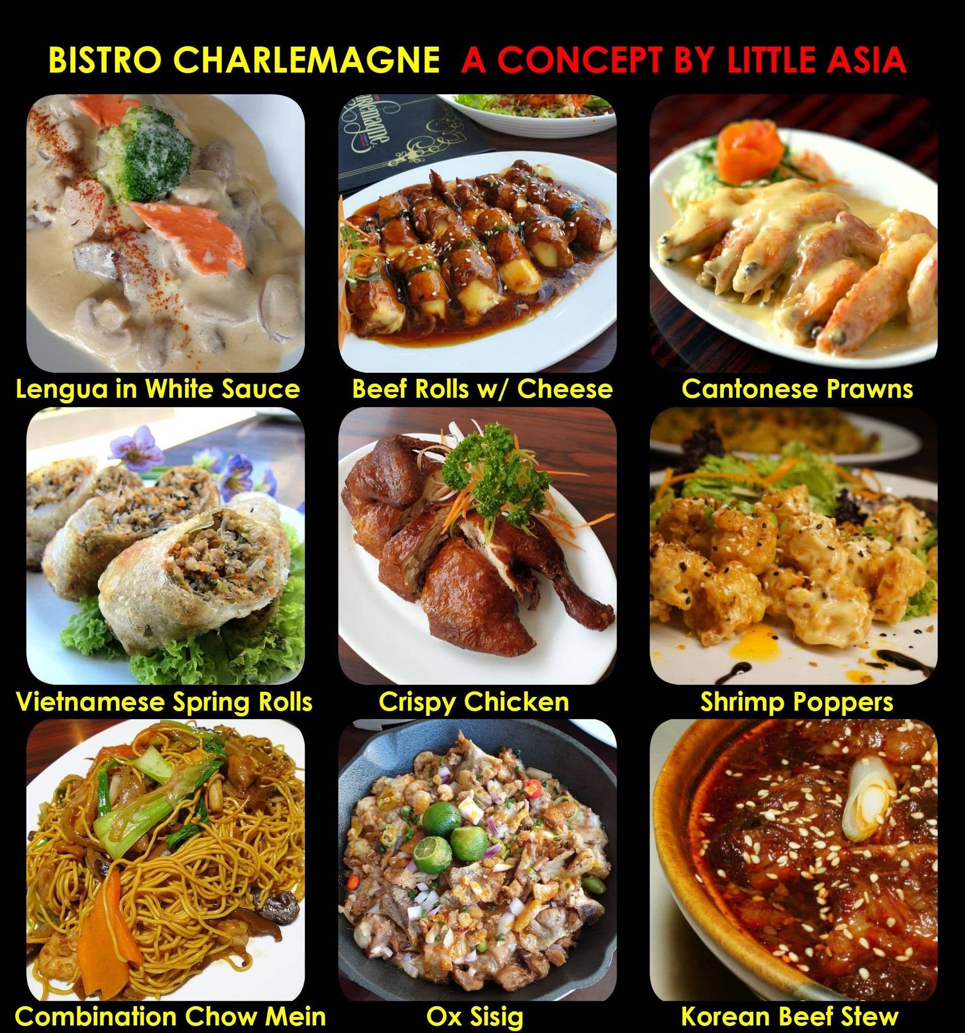 Menu at Bistro Charlemagne restaurant, Santa Rosa, Ayala Malls Solenad ...