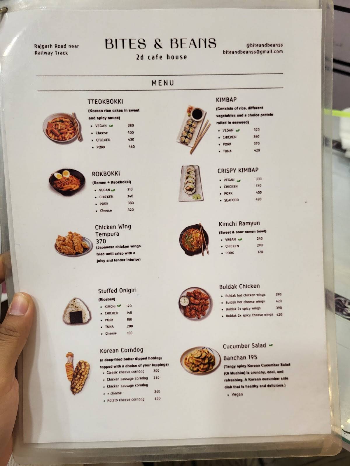 Menu at Bite & Beans 2D café House, Guwahati