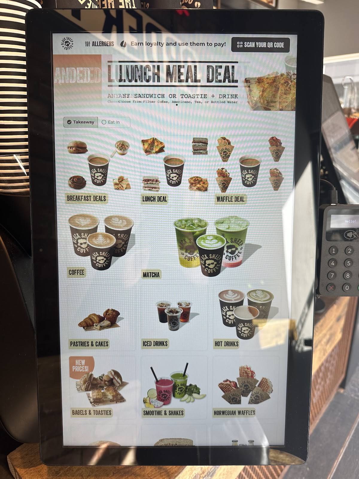 Menu at Black Sheep Coffee, London, 425 Strand