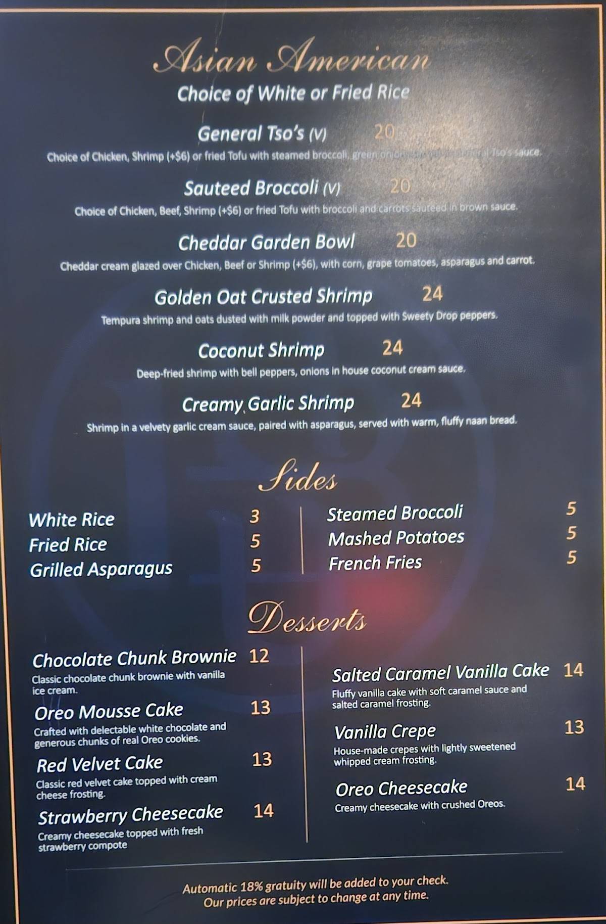 Menu at Blue Sunday Bar & Grill, Bensalem