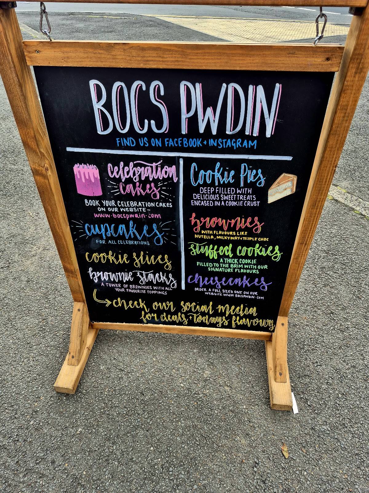 Menu at Bocs Pwdin Cilfynydd desserts, Pontypridd