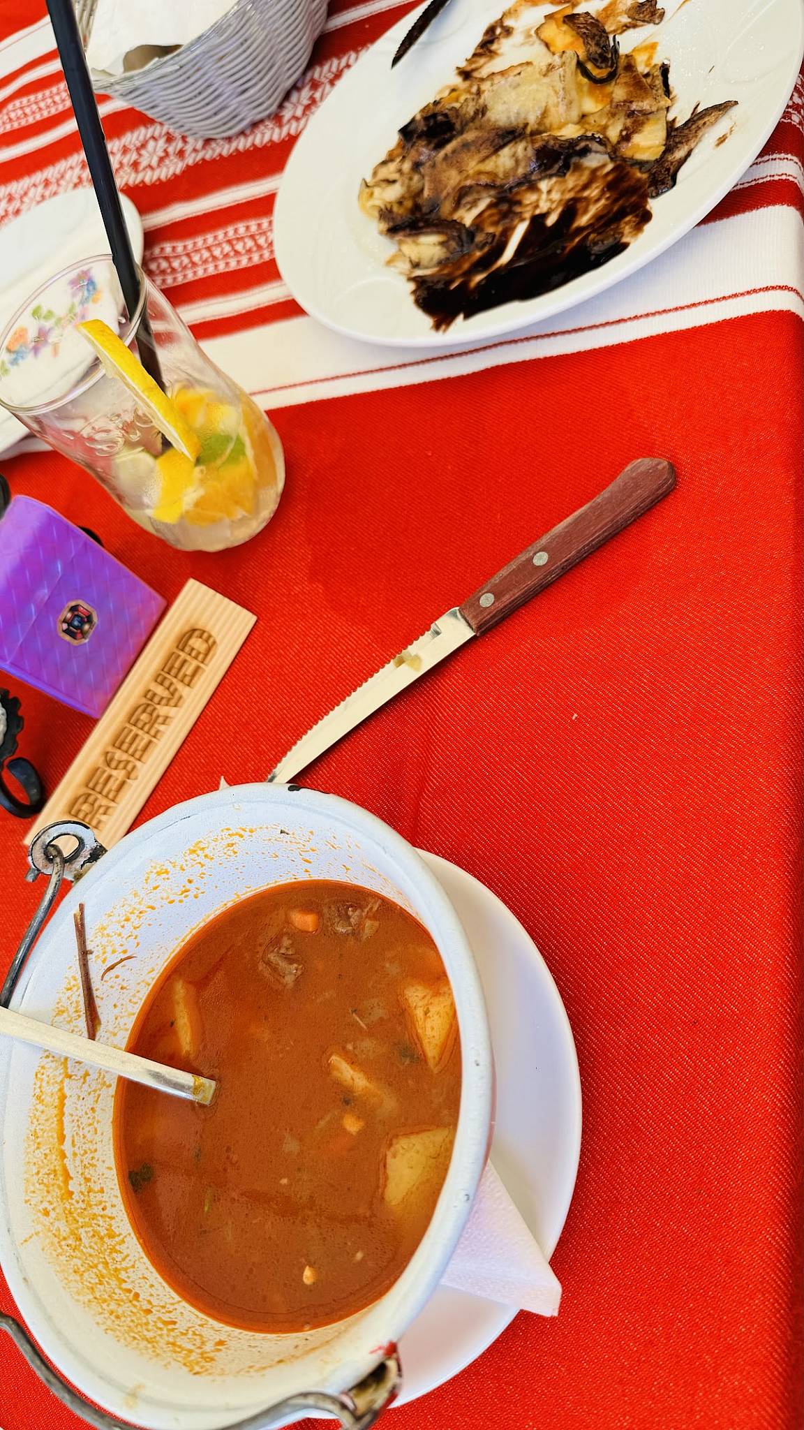 Menu at Bodor Borozó restaurant, Balatonfüred