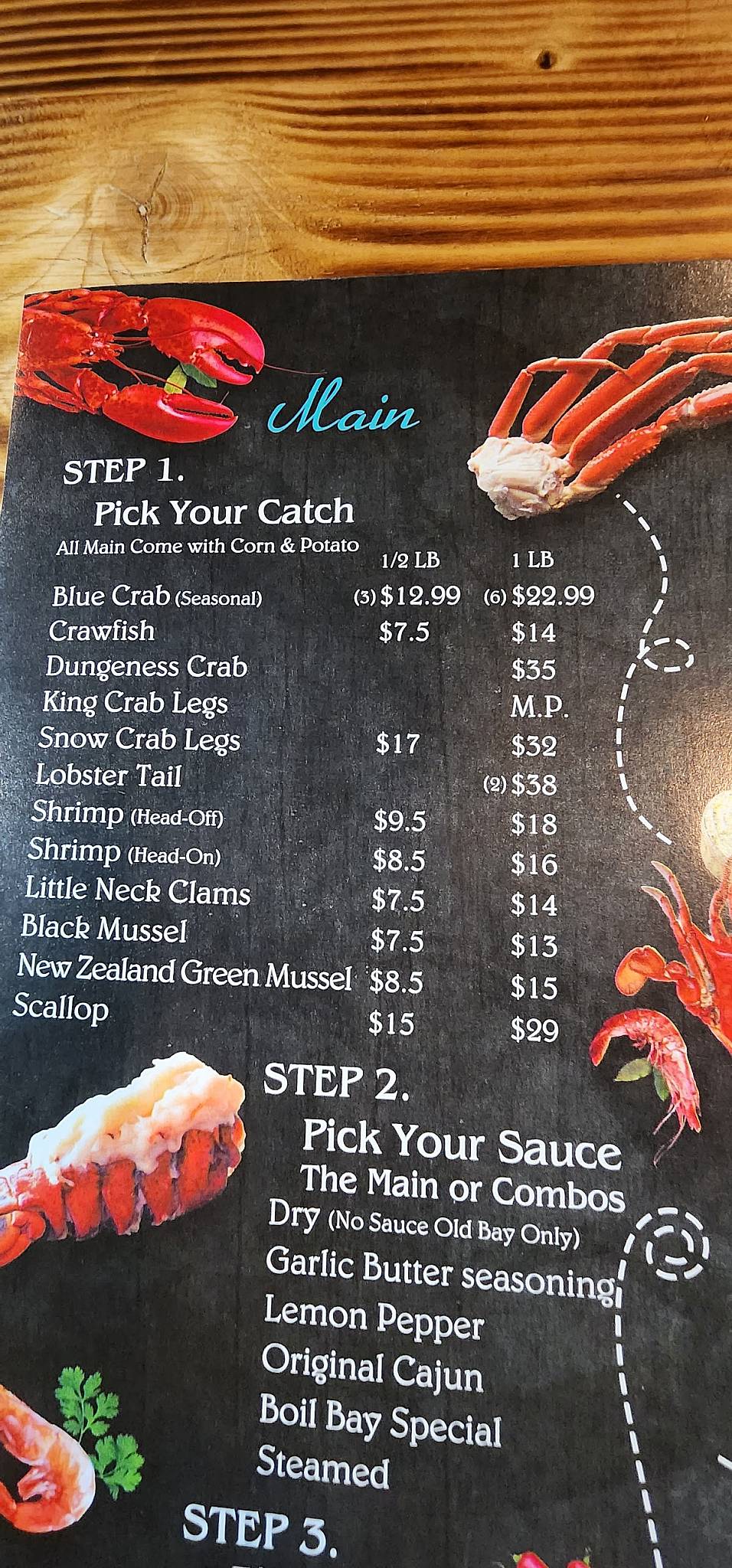 Menu at Boil Bay Cajun Seafood & Bar - N Chesterfield, Bon Air