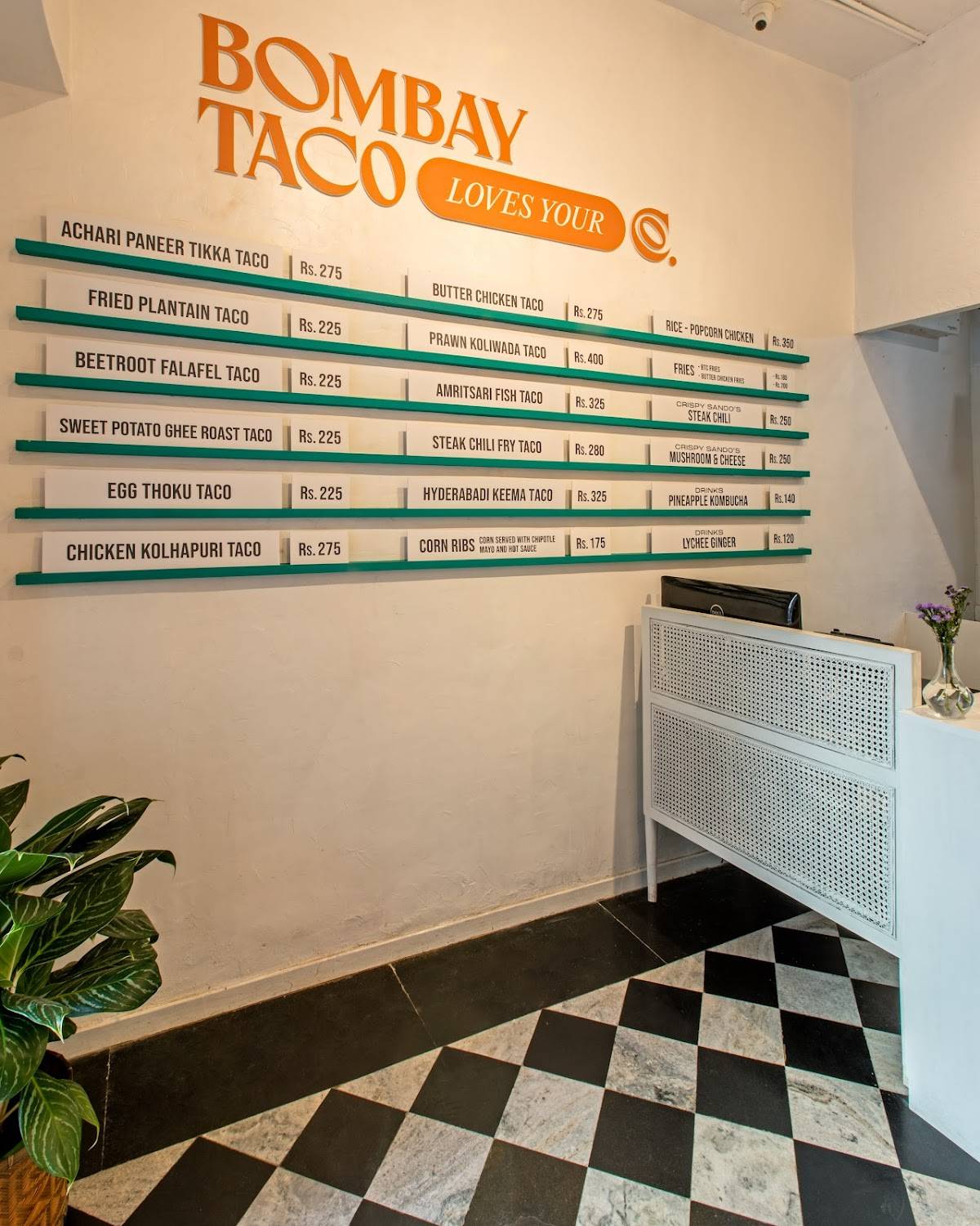 Menu at Bombay Taco Co, Mumbai