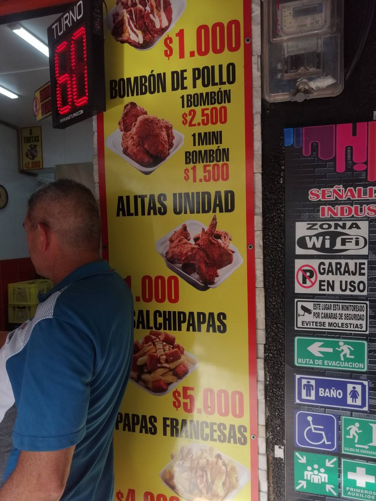 Carta del restaurante Bombones del pollo el príncipe, Itagüí, Cl. 44 #49-20