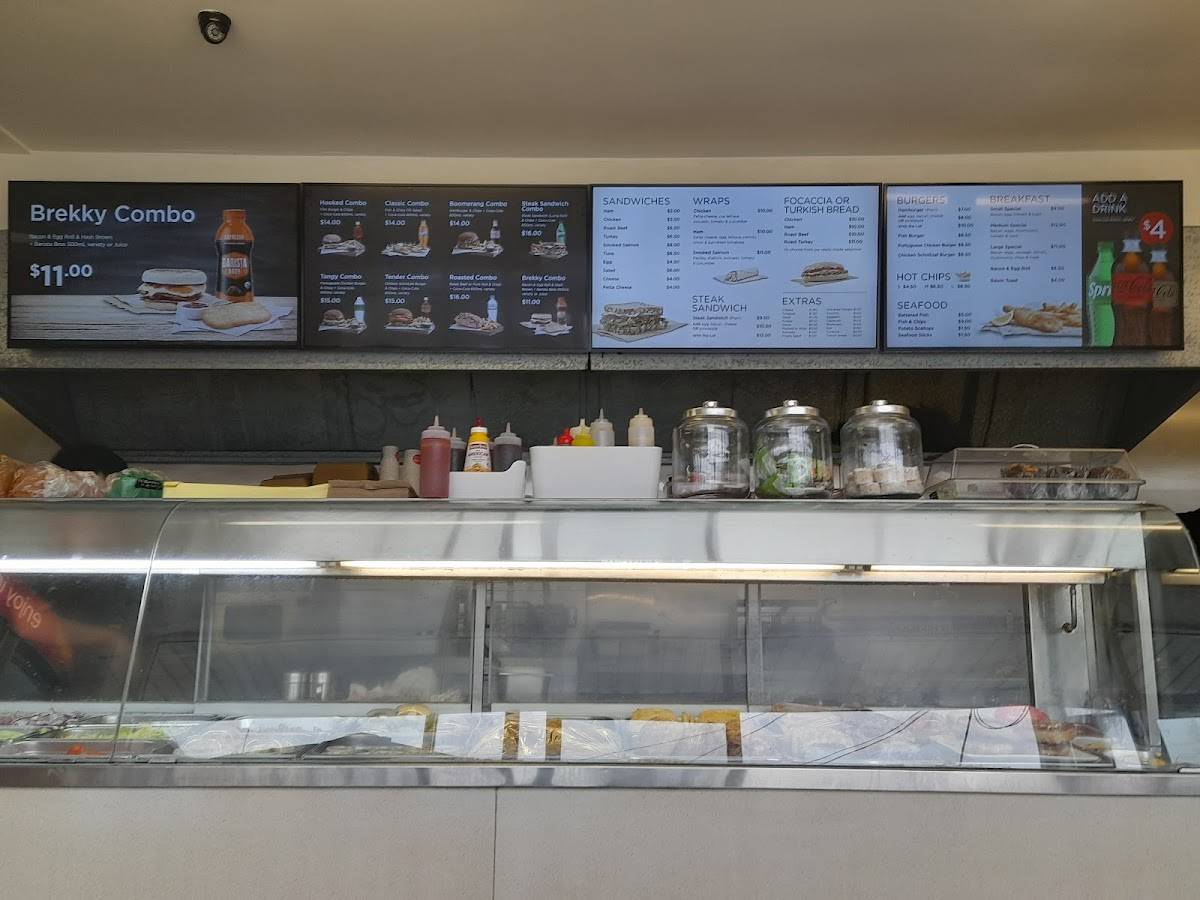 Menu at Boomerang Sandwich Shop fast food, Brookvale