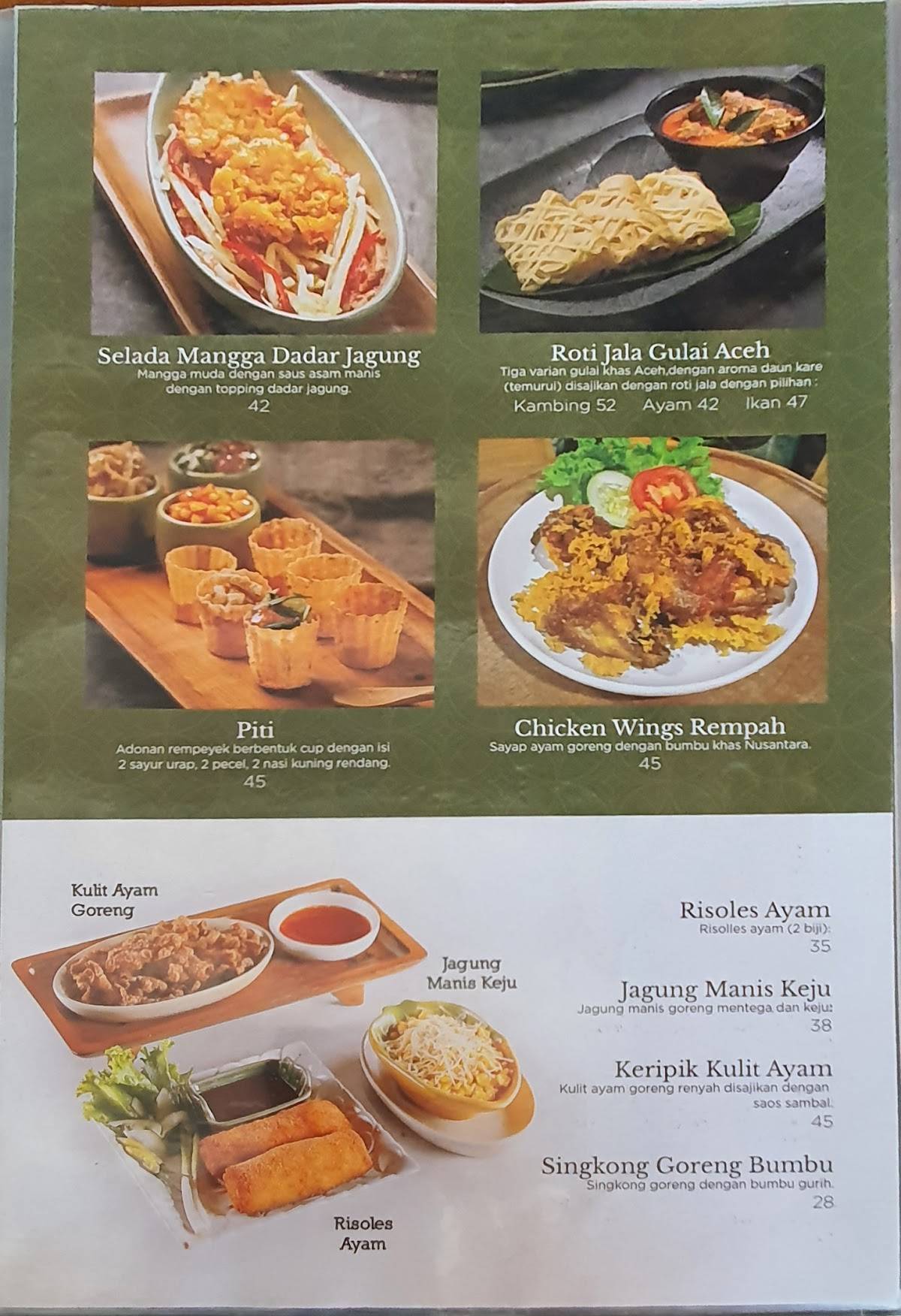 Menu at Botanika - Kertajaya Indah restaurant, Surabaya