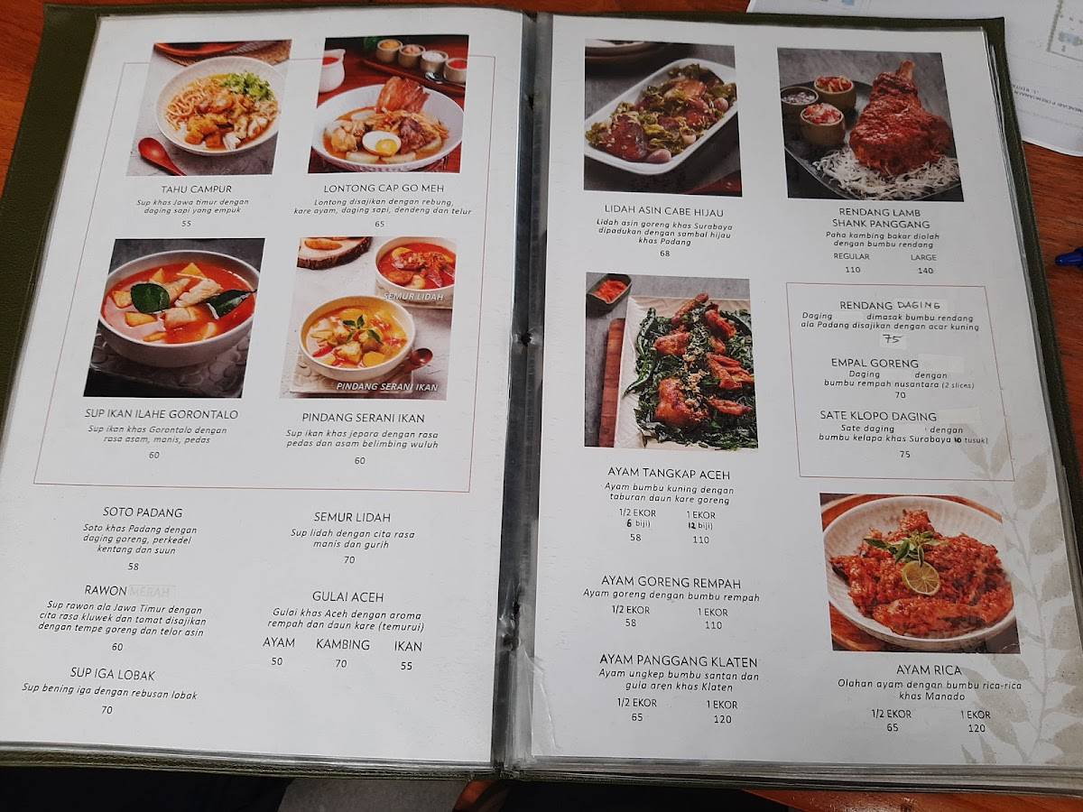 Menu at Botanika - Kertajaya Indah restaurant, Surabaya