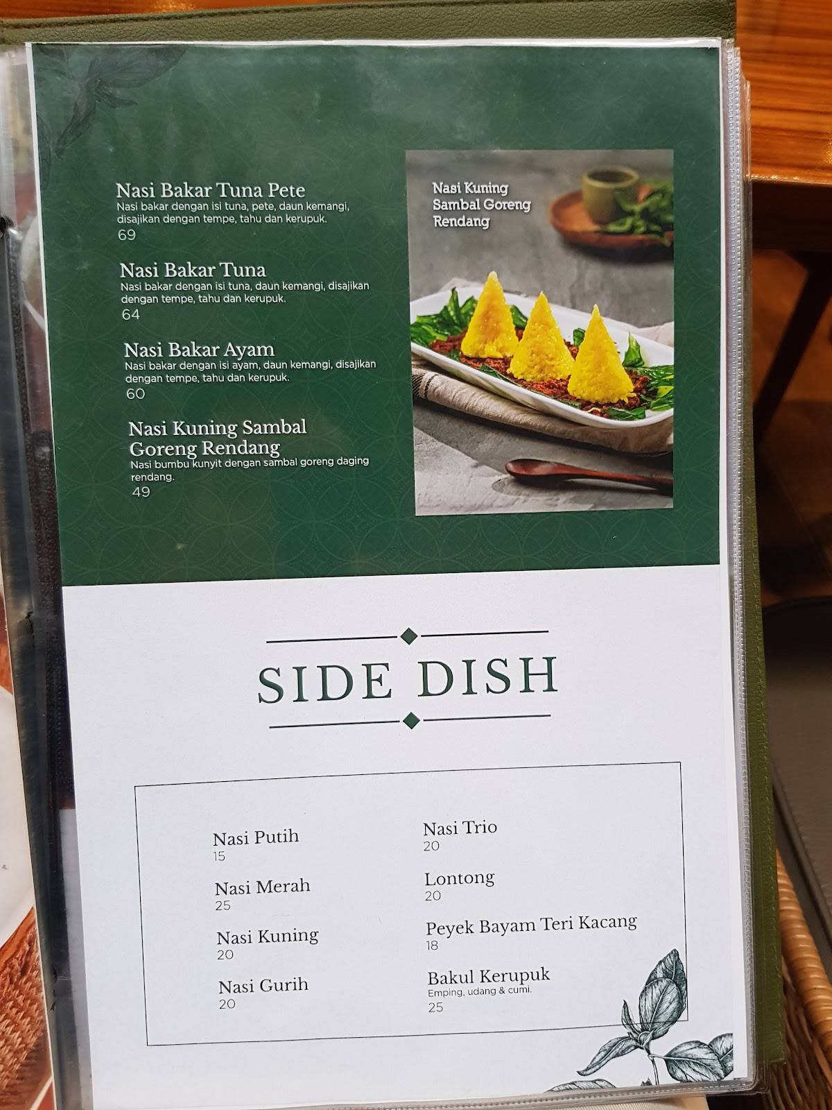 Menu at Botanika - Kertajaya Indah restaurant, Surabaya