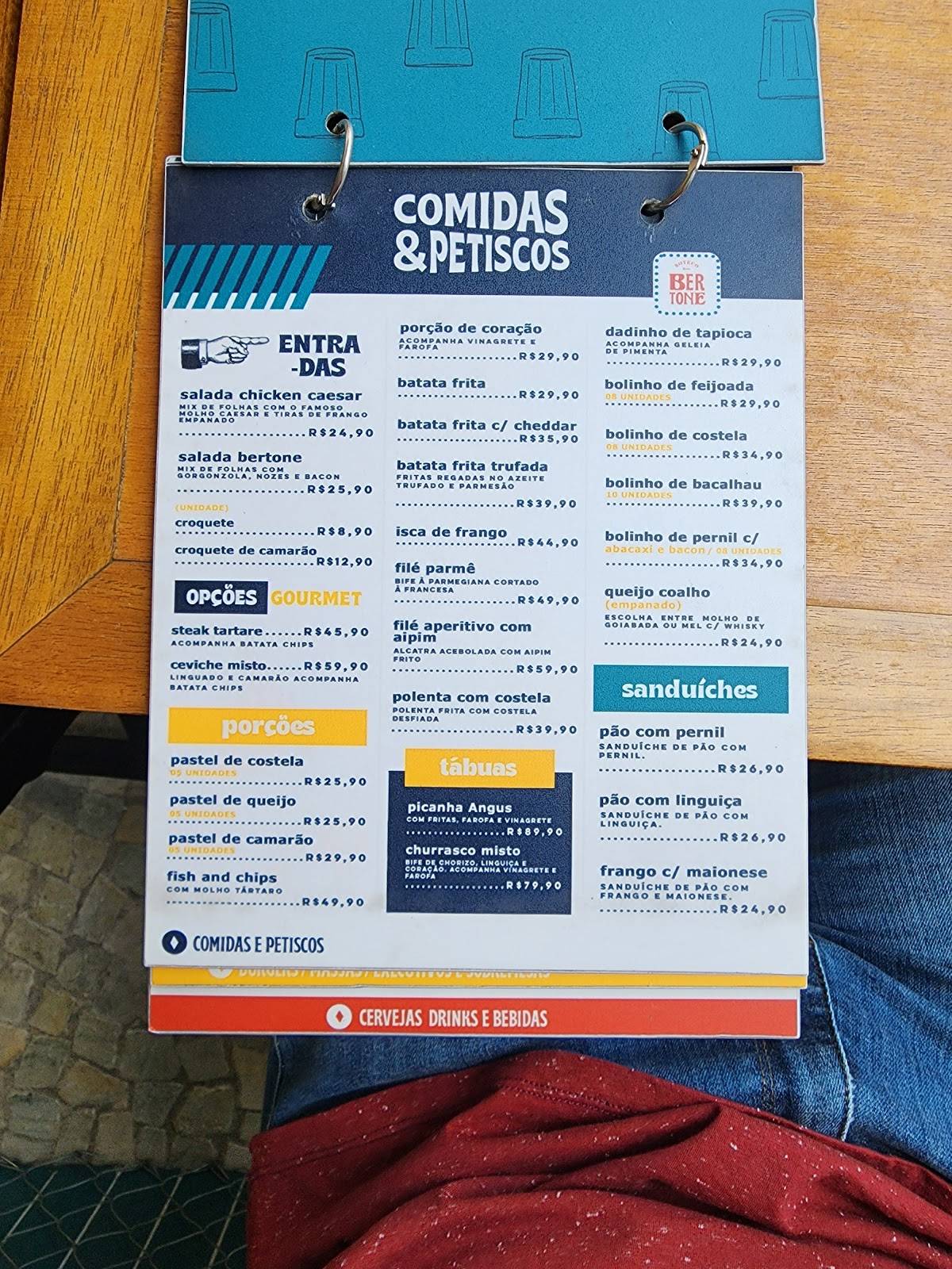 Menu em Boteco Bertone pub & Bar, Petrópolis
