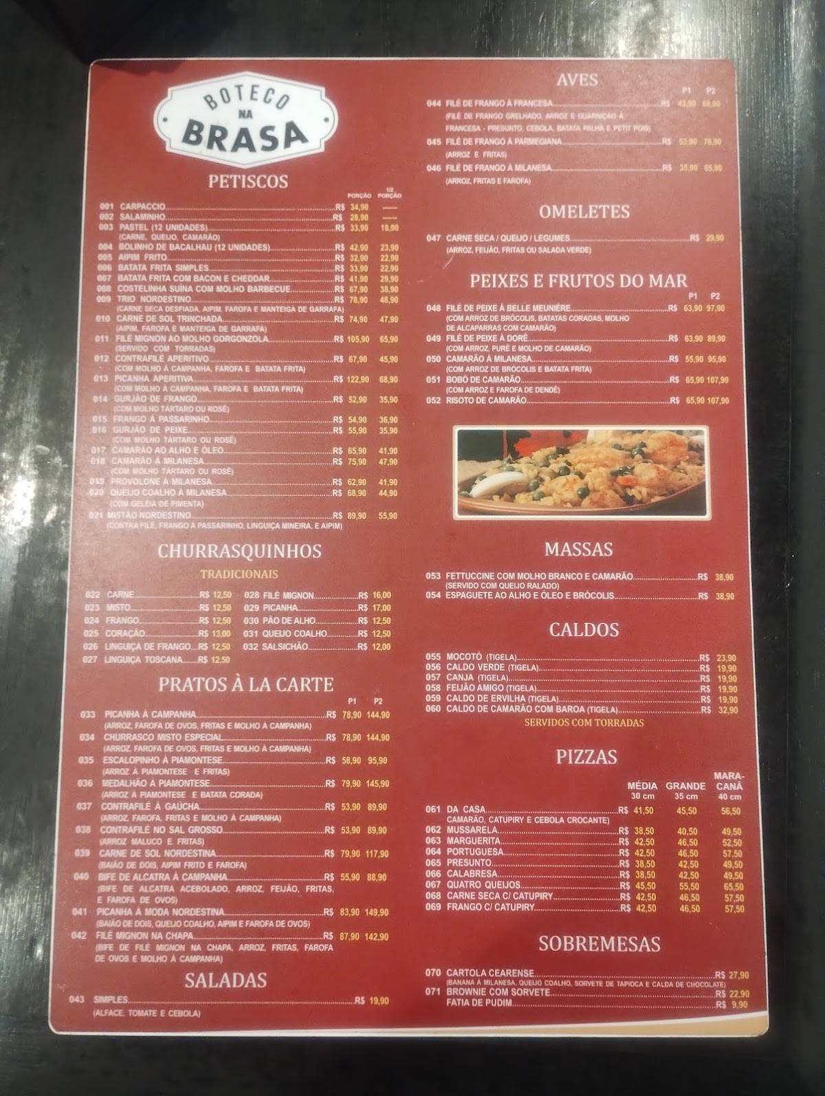 Menu em Boteco na Brasa restaurante, Niterói