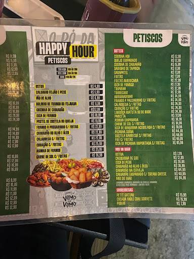 Menu em Boteco vamo que vamo pub & Bar, Recife