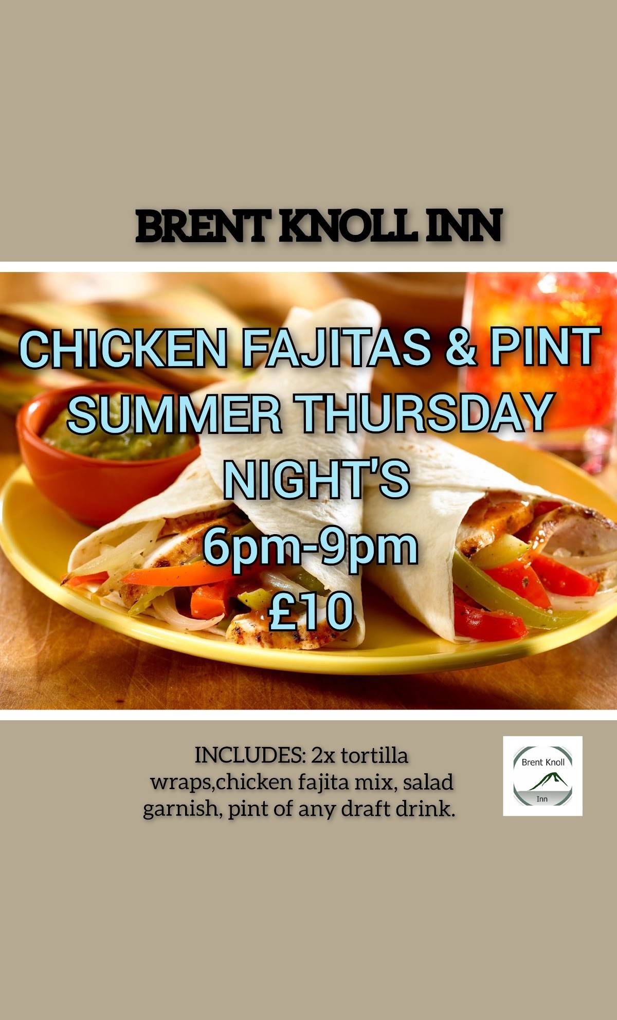 Menu at Brent Knoll Inn pub & bar, Brent Knoll, Brent Rd