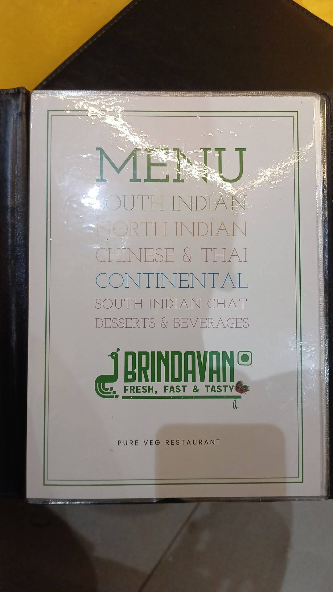 Menu at Brindavan Pure Veg Restaurant, Mandi