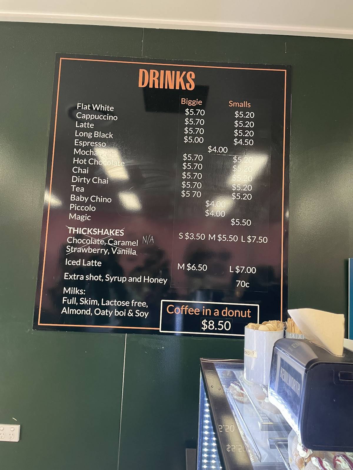 Menu at Brooklyn Donut & Coffee Co Sunshine Plaza, Maroochydore