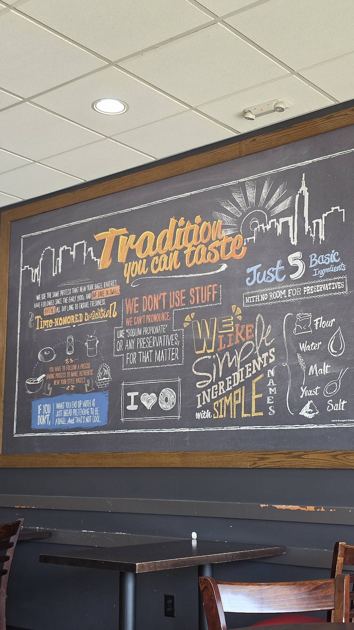 Menu at Bruegger's Bagels restaurant, Edina, 7101 France Ave S