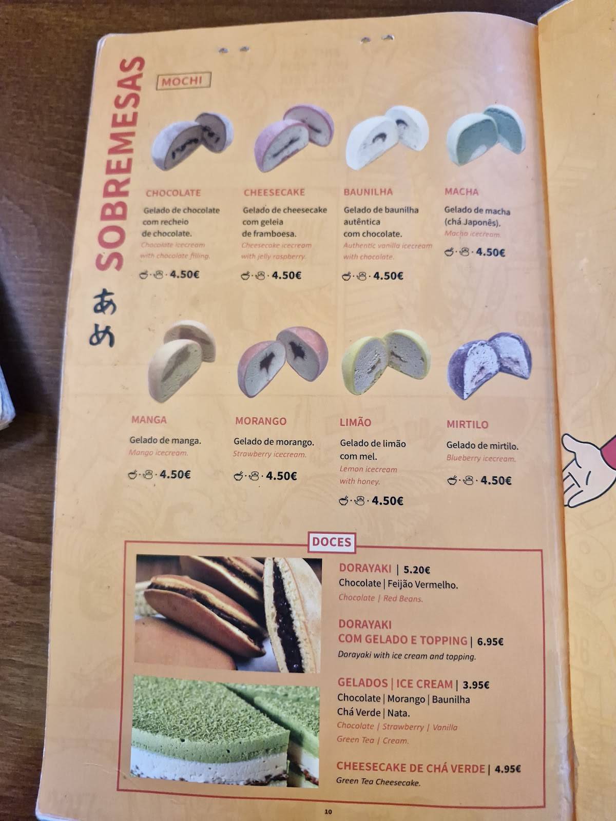 Menu at Buga Ramen Picoas restaurant, Lisbon, R. Tomás Ribeiro 63