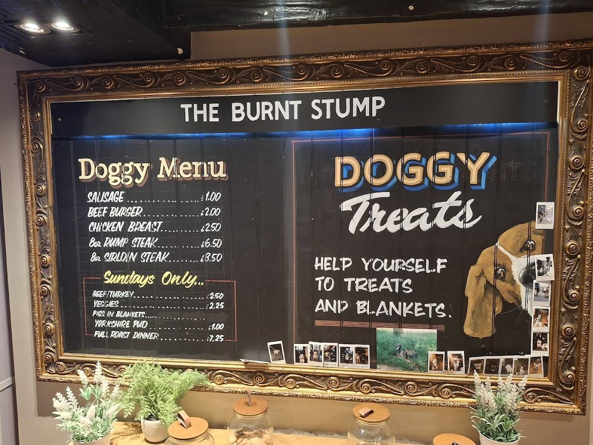 Menu at Burnt Stump pub & bar, Nottingham