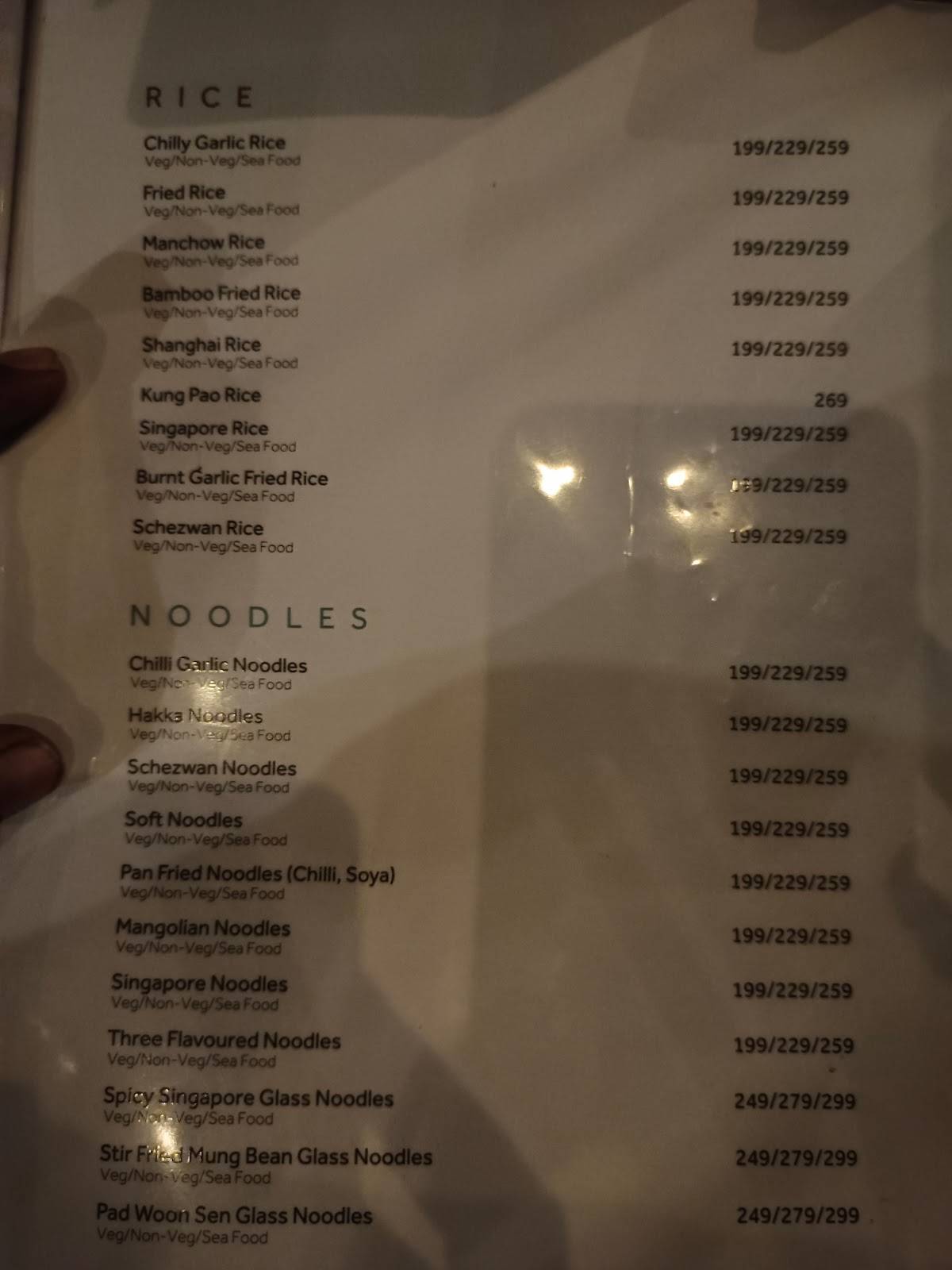 Menu at CAFÉ MICO, Hyderabad