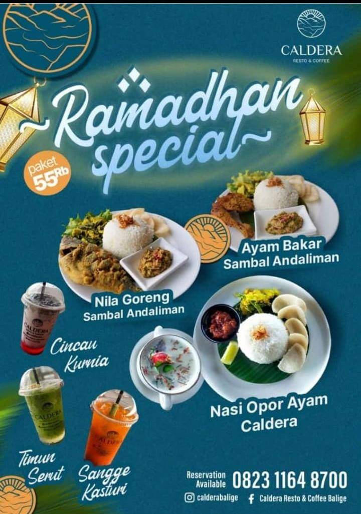 Menu at CALDERA Resto & Coffee Silangit restaurant, Indonesia
