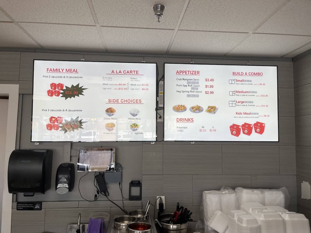 Menu at CHEN'S EXPRESS-Chinese kitchen restaurant, Billings