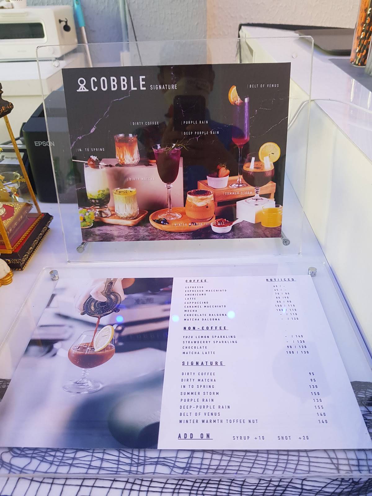 Carta de COBBLE Cafe x Bar, Bangkok