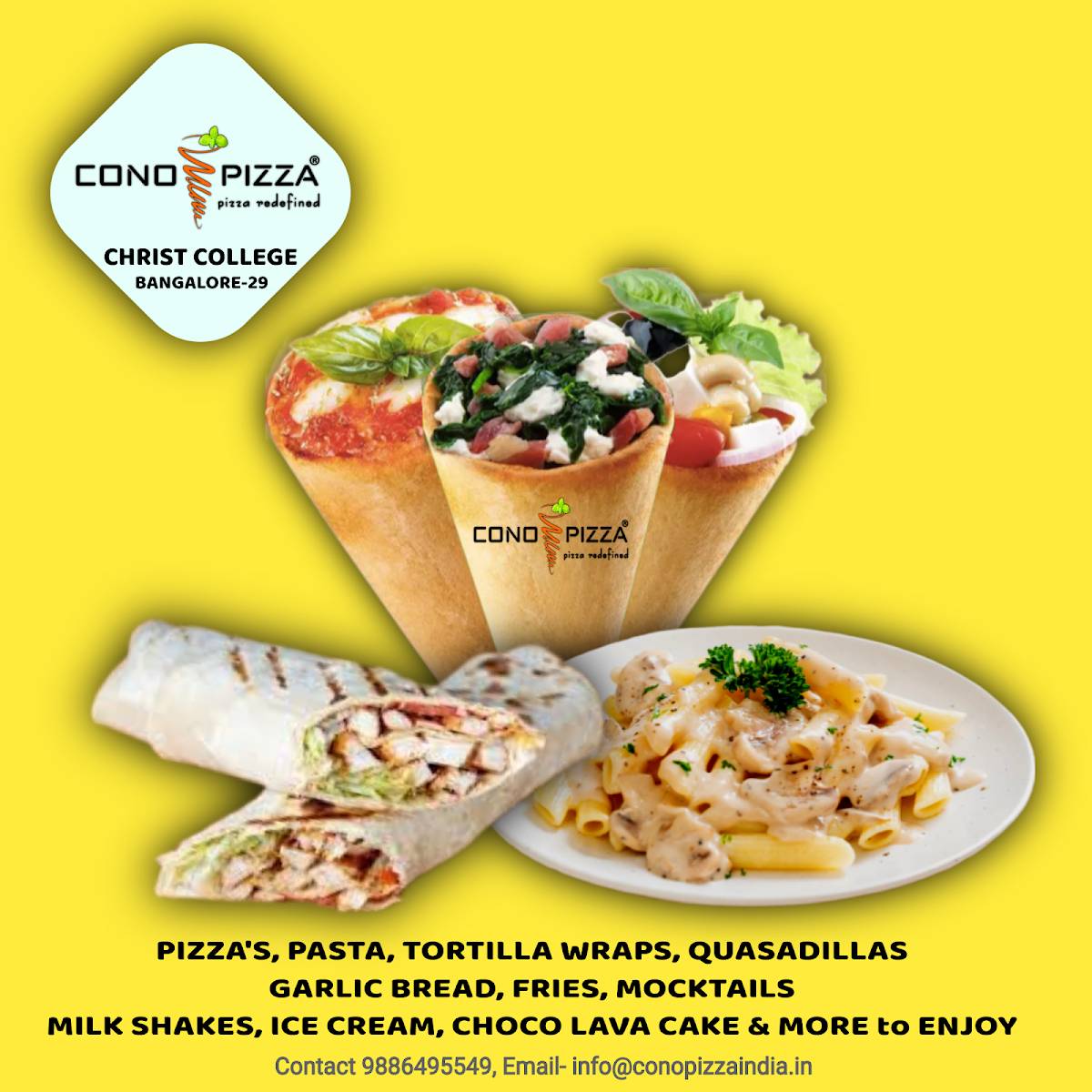 Menu at CONO PIZZA Christ College, Bengaluru