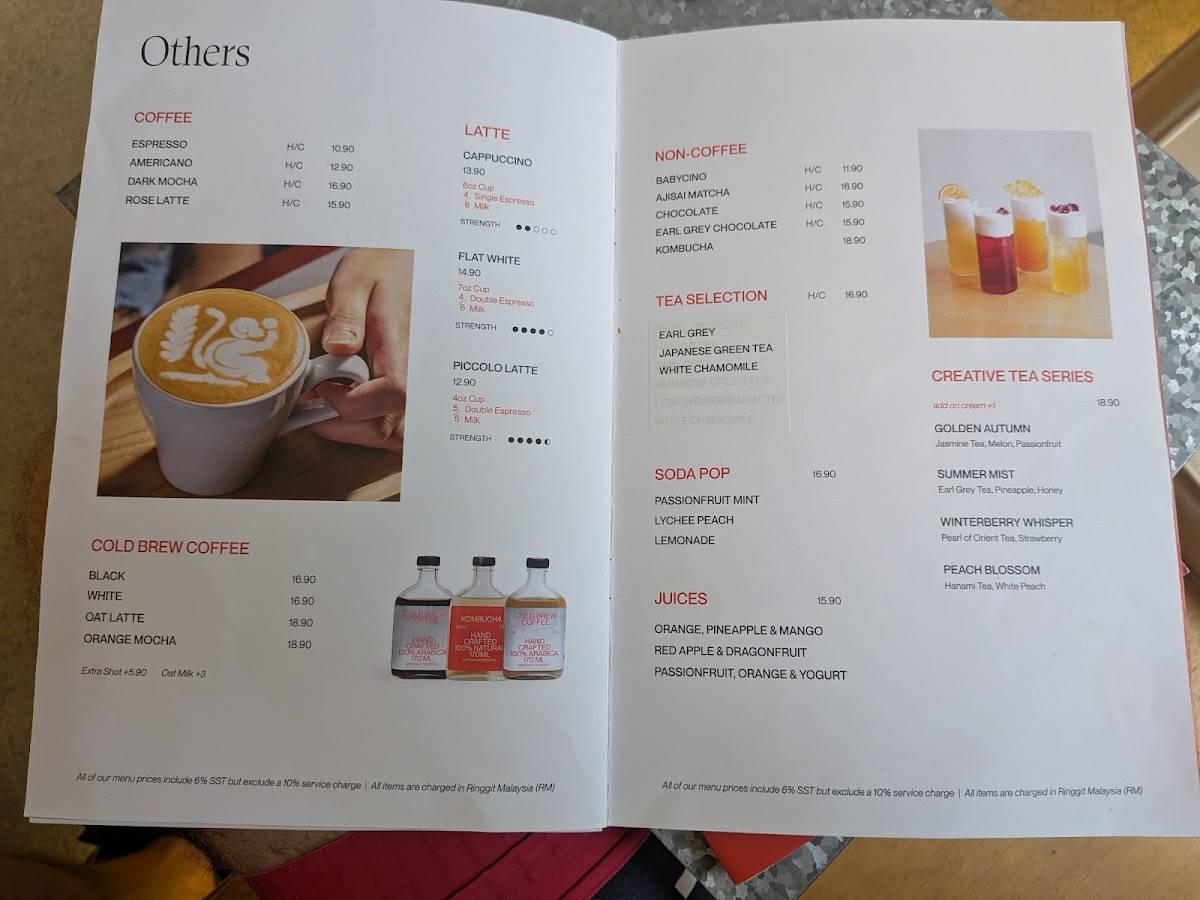 Menu at 103 Coffee - Chow Kit cafe, Kuala Lumpur