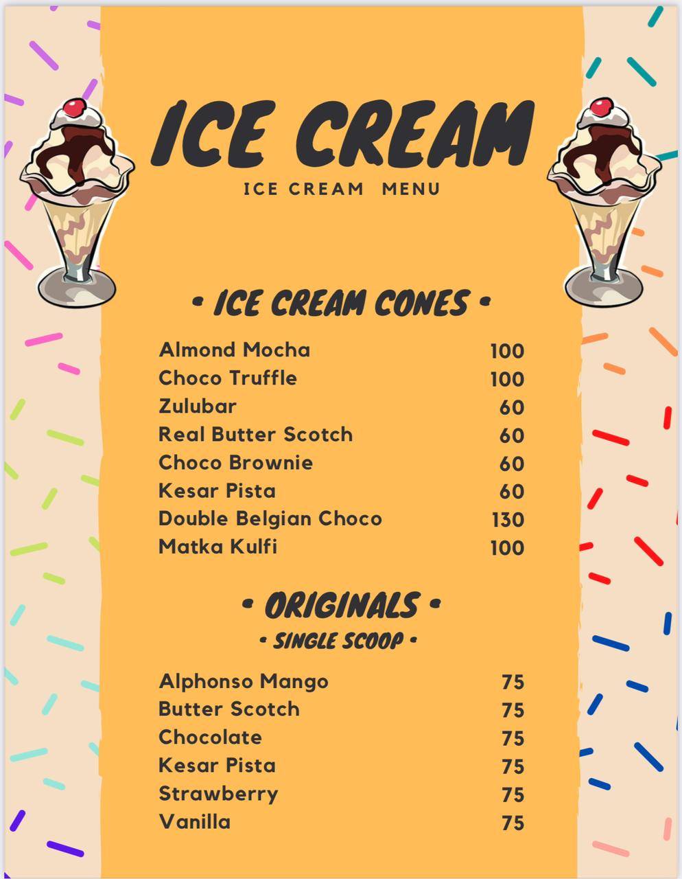 Menu at 360 Bakehouse, Mumbai